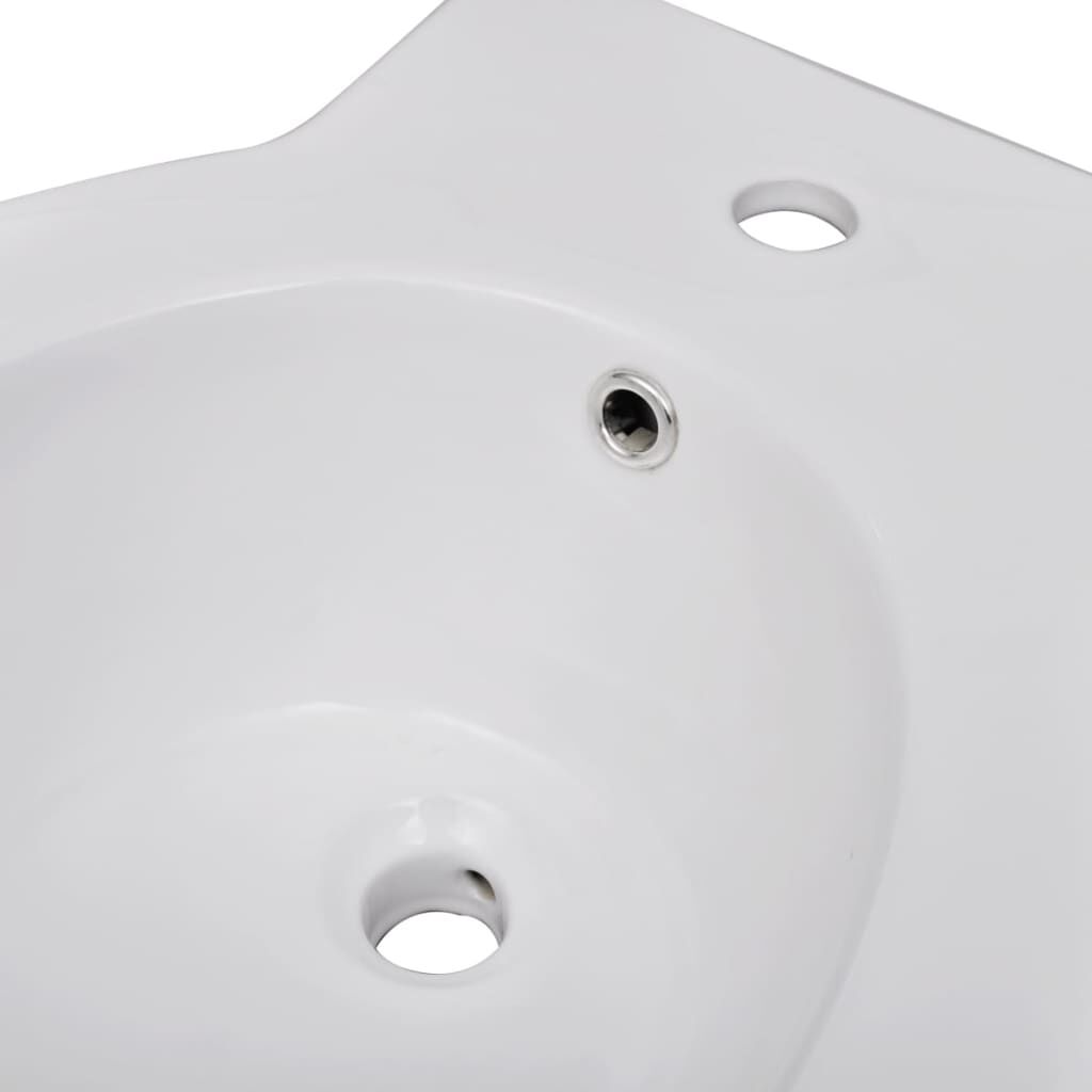 vidaXL Juego de váter WC y bidé de cerámica blanca | vidaXL.es