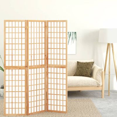 vidaXL Biombo plegable con 3 paneles estilo japonés 120x170 cm | vidaXL.es