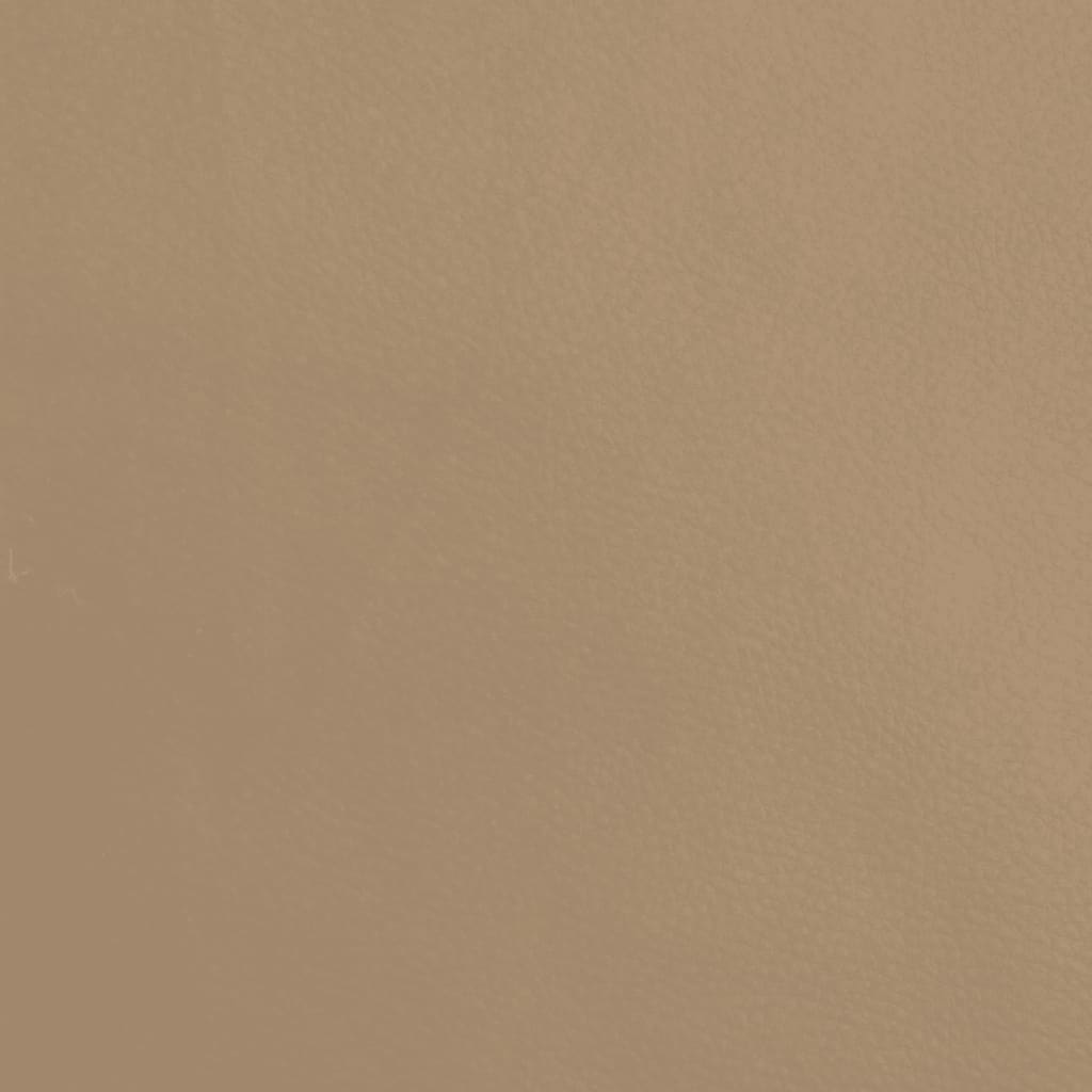 vidaXL Sillón de relax con reposapiés cuero sintético color capuchino ...