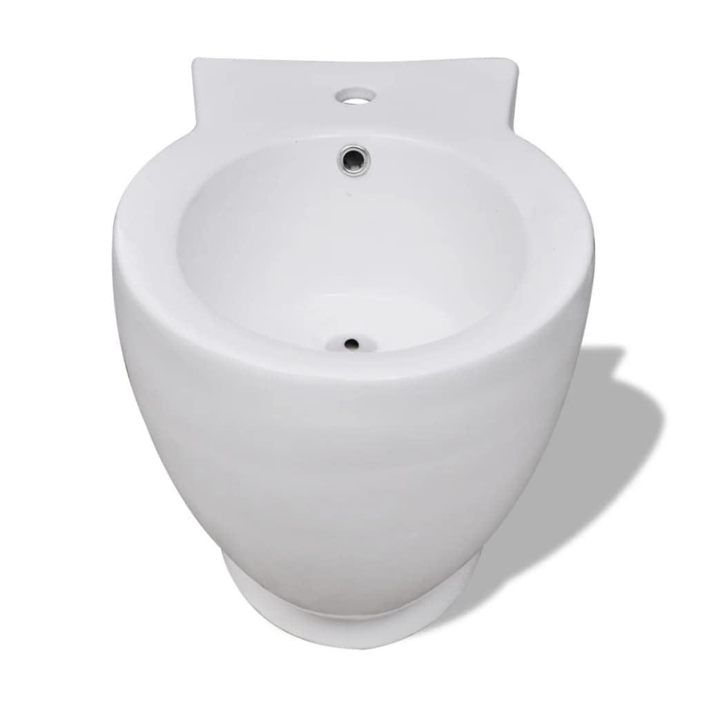 vidaXL Juego de váter WC y bidé de cerámica blanca | vidaXL.es