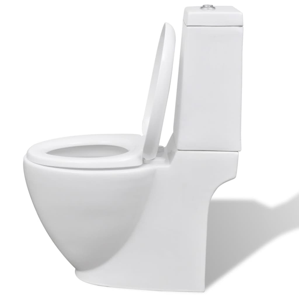 vidaXL Juego de váter WC y bidé de cerámica blanco | vidaXL.es